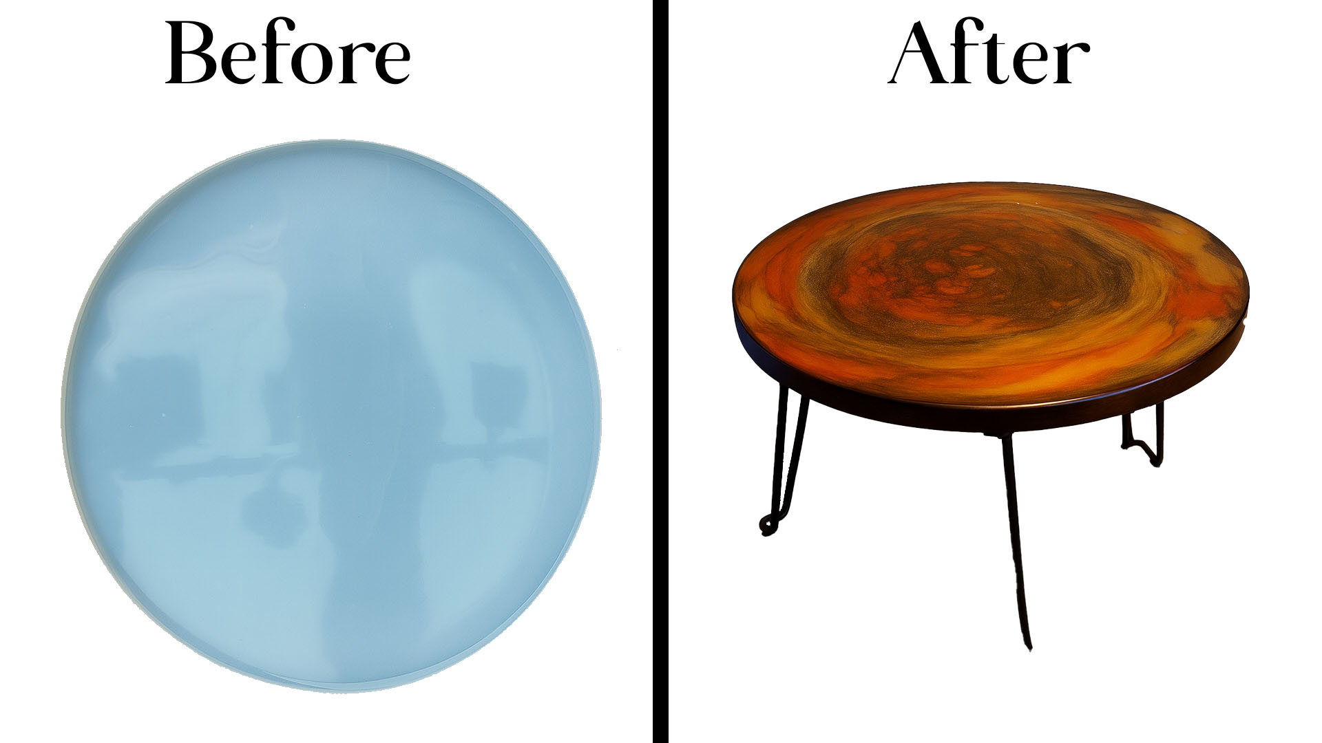 Making a Patterned Table Using Resin