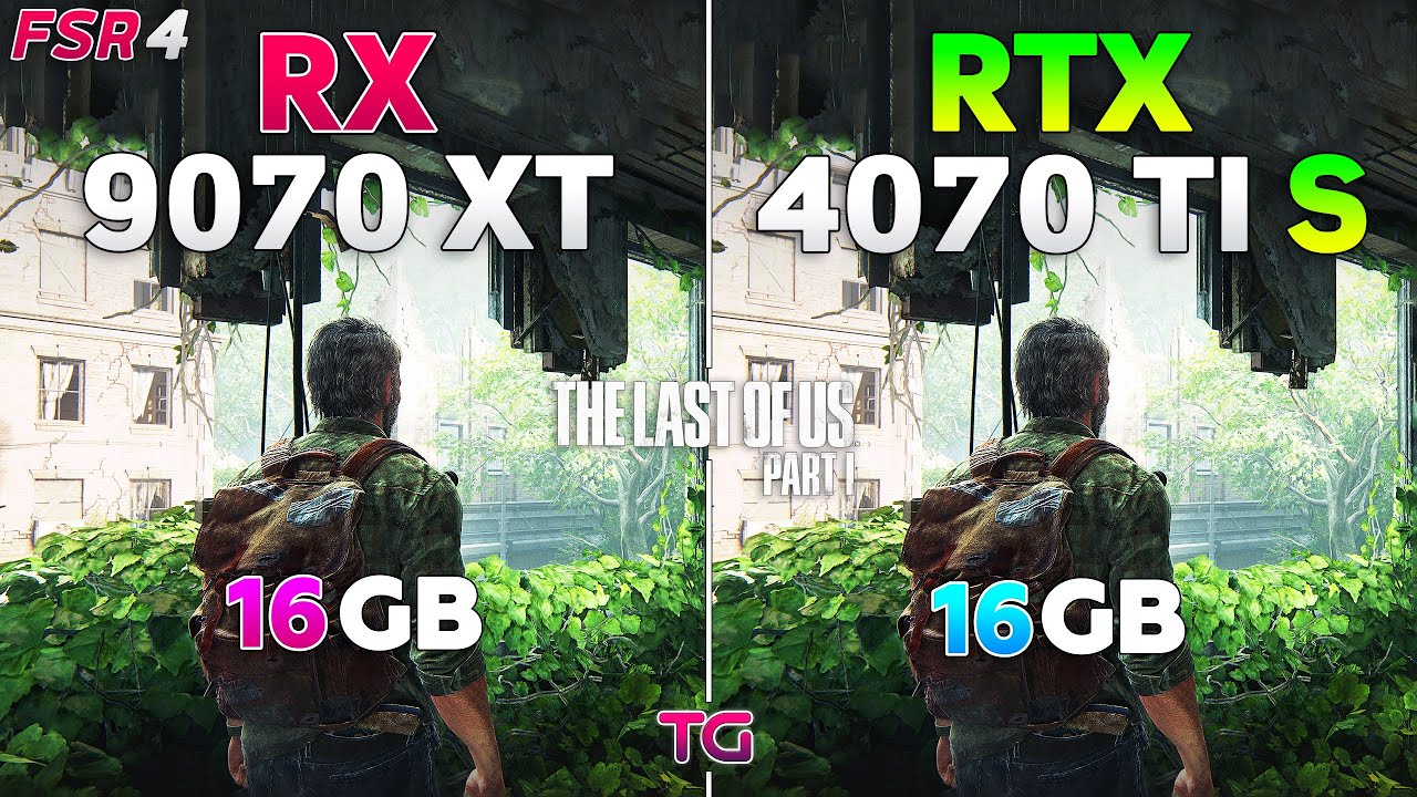 The Last of Us Part I RX 9070 XT + FSR4 - Сomparison with RTX 4070 Ti SUPER