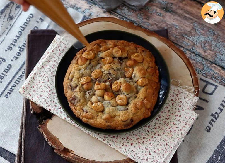 Cookies xxl noisettes, chocolat au lait et praliné