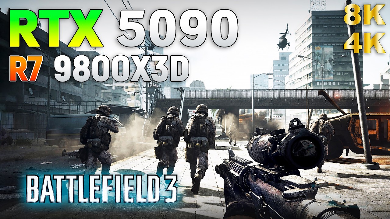 Battlefield 3 - RTX 5090 32GB + Ryzen 7 9800X3D | 4K | 8K