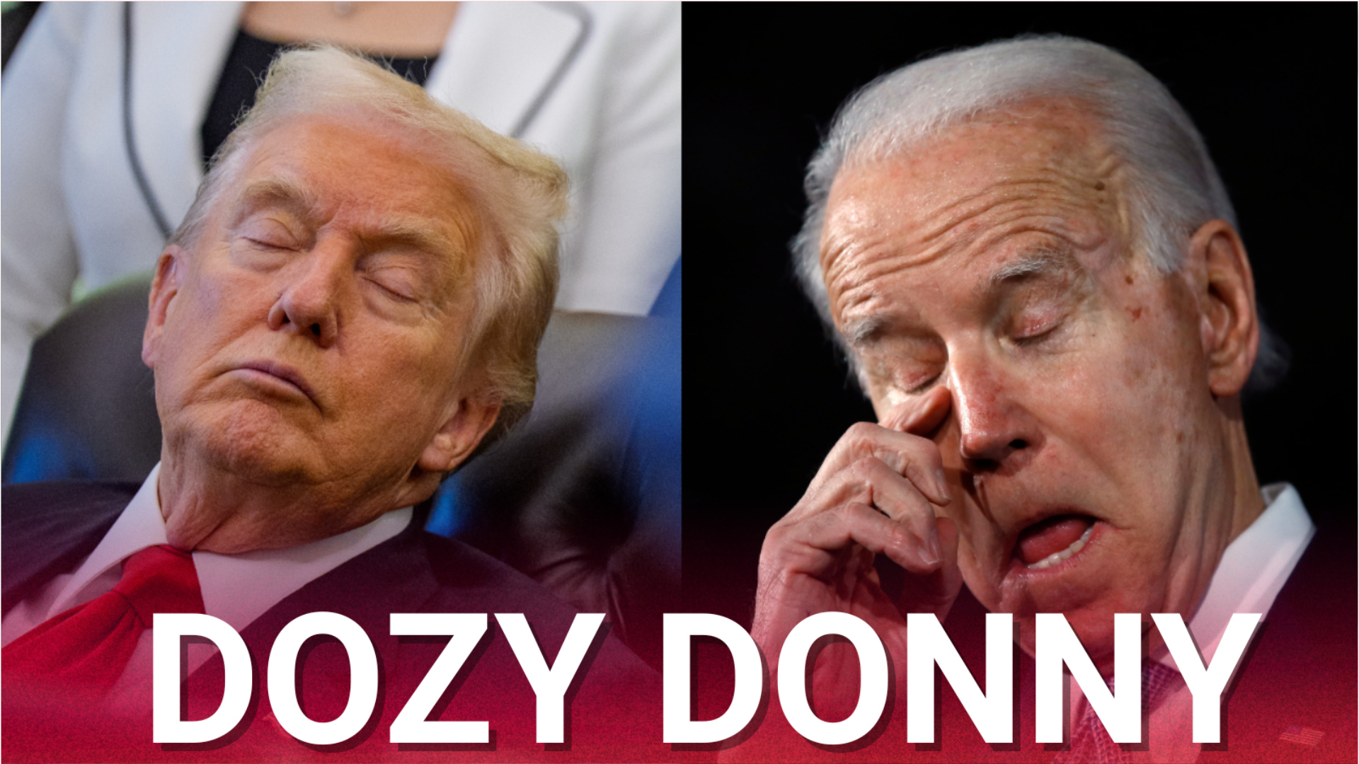 Biden Moment: 'Dozy' Donald goes viral after he is caught nodding off ...