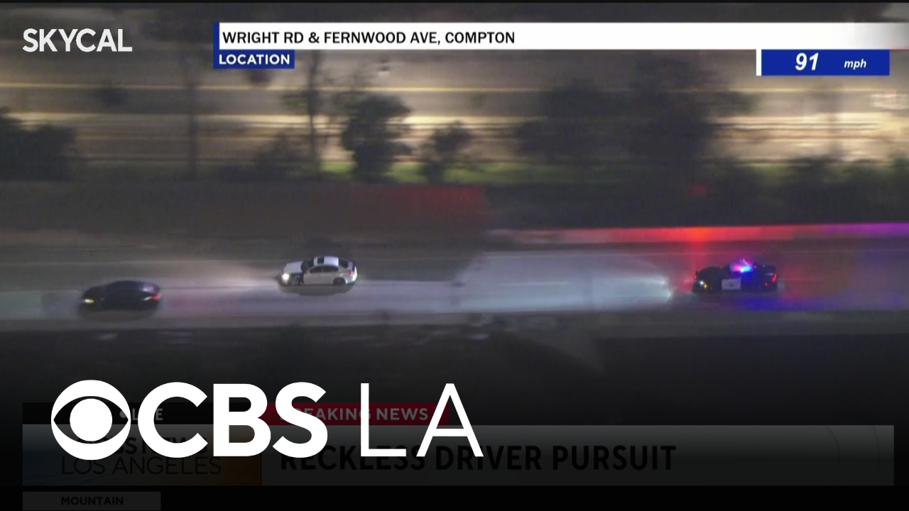 Reckless driver arrested after high speed pursuit in East Los Angeles