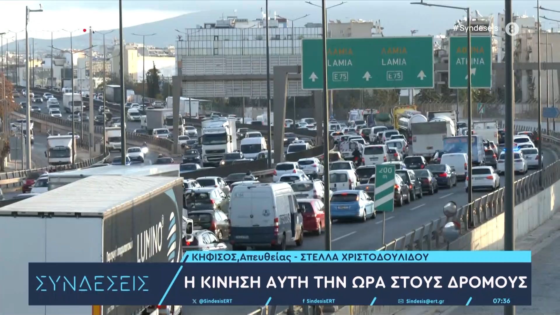 Η κίνηση αυτή την ώρα στους δρόμους
