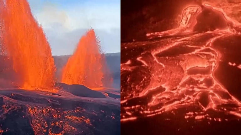 Lava Erupts From Hawaii’s Kilauea Volcano, Spectacular Eruption ...