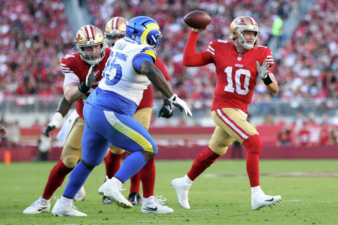 49ers' good QB problem: Is Mac Jones' elite play setting him up to be ...