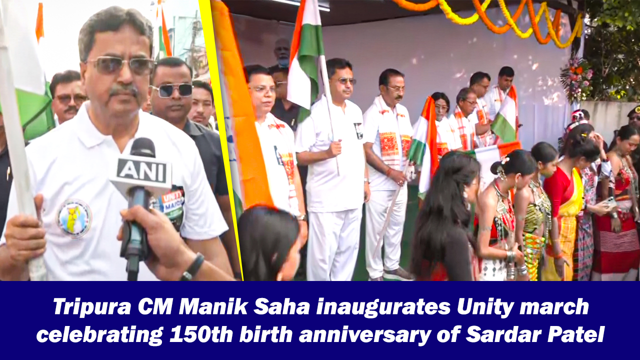 Tripura CM Manik Saha inaugurates Unity march celebrating 150th birth ...