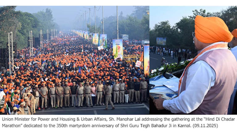 CM Nayab Singh Saini: Guru Tegh Bahadur Ji’s Life Inspires All Humanity