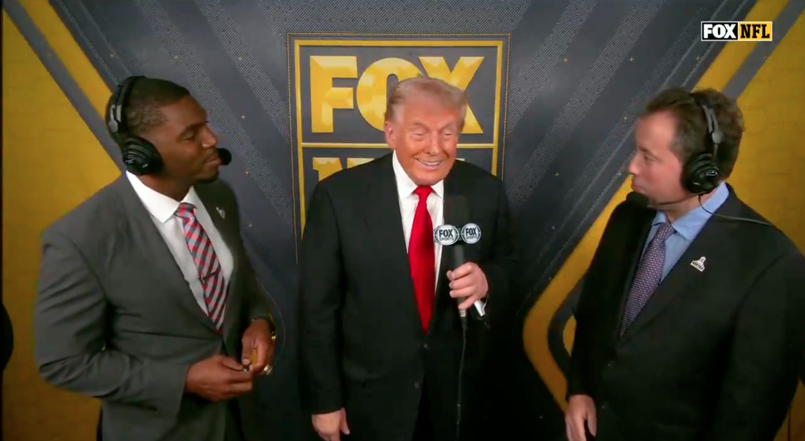 Donald Trump takes over NFL broadcast