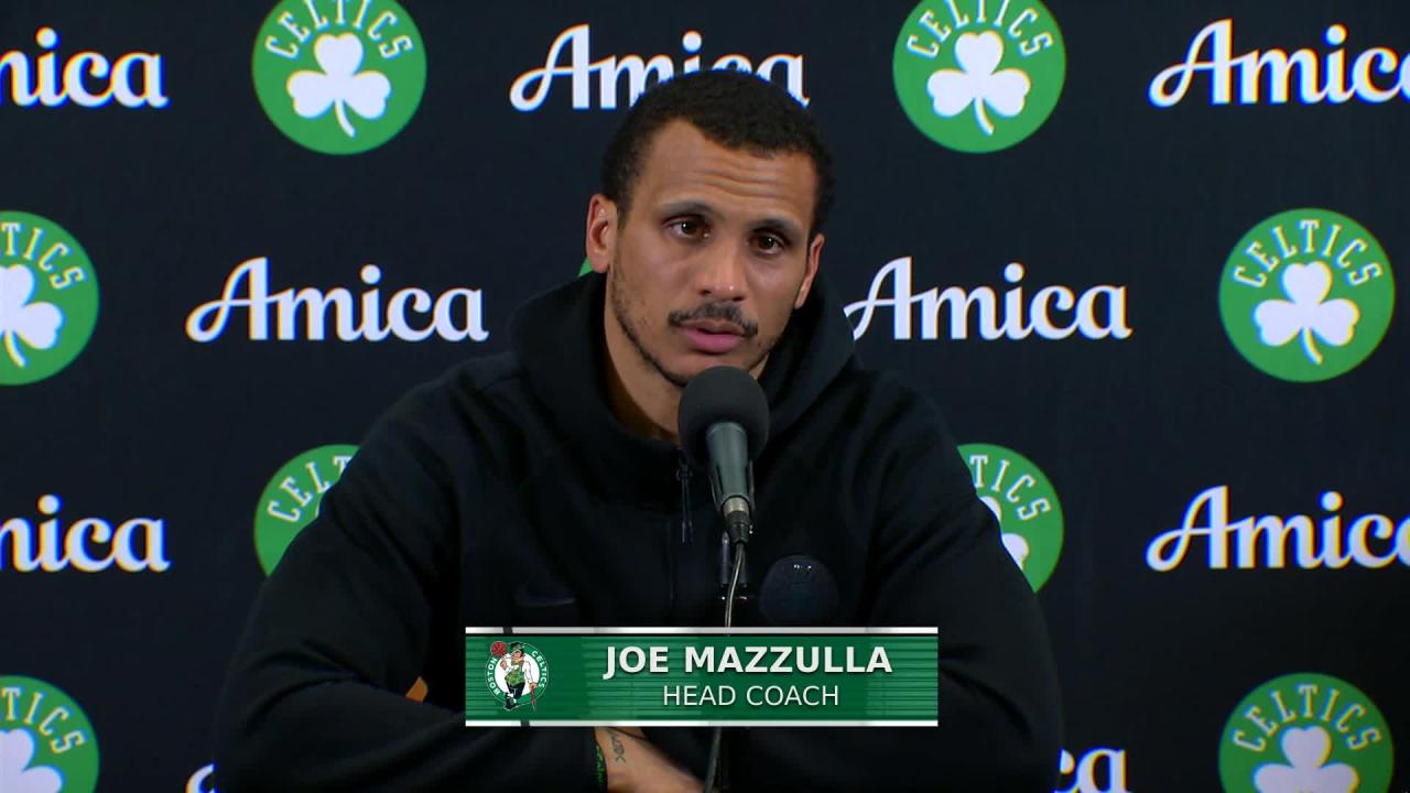 BOS 111, ORL 107: Celtics coach Joe Mazzulla Postgame Media Availability