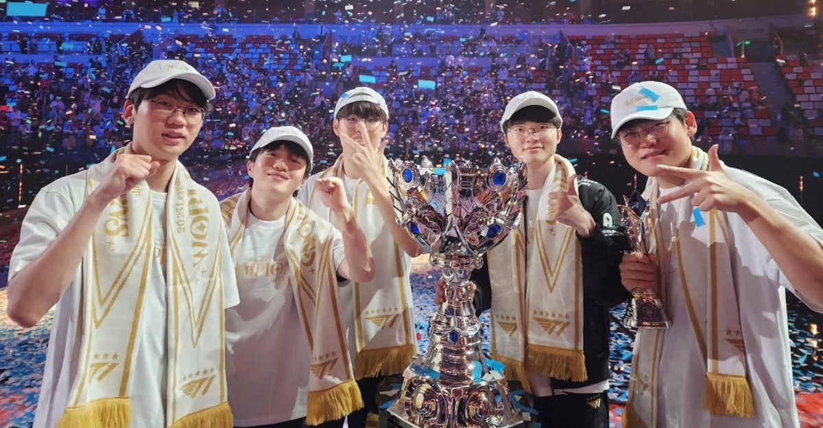 T1, 2025 롤드컵 우승…페이커, 사상 첫 3연속 우승 대기록