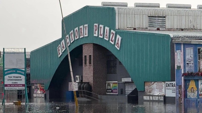 Severe storm causes flooding and electricity outage in Newcastle, KZN ...