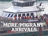 'Migrants' arrive in Dover on Border Force vessel