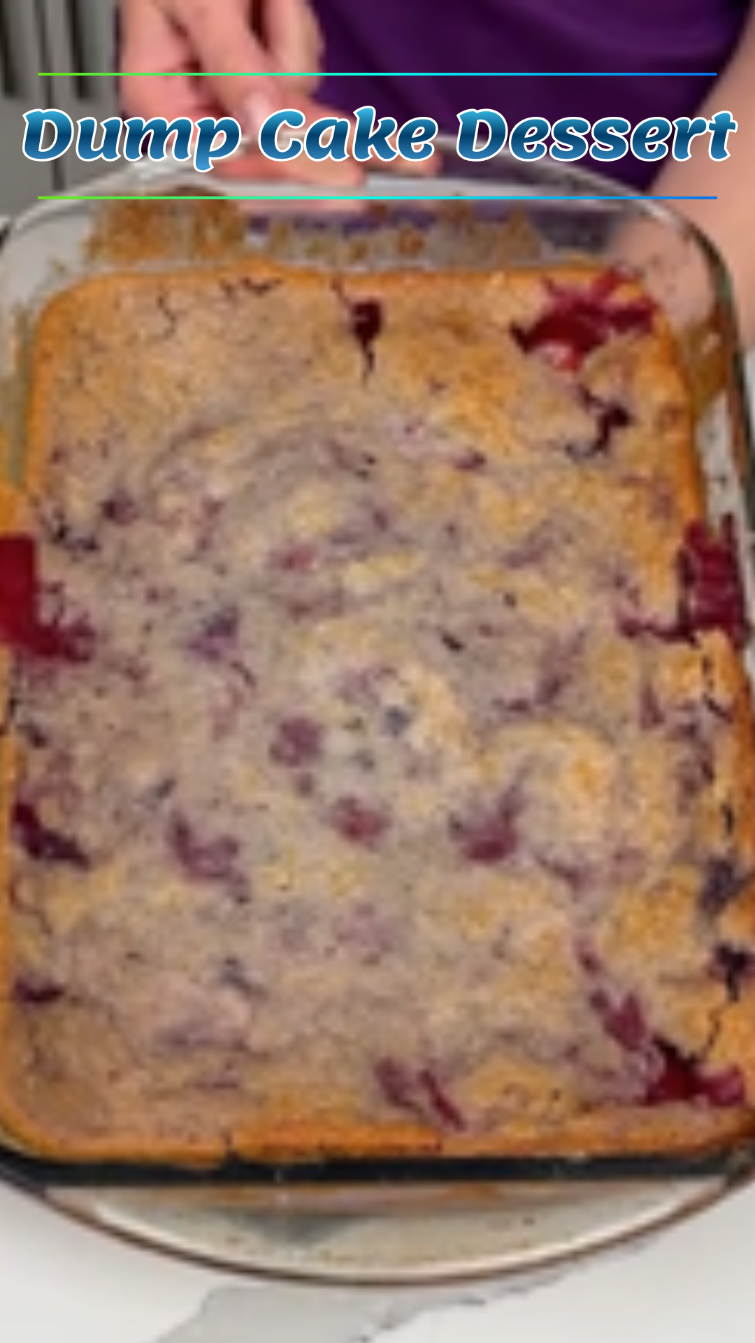 Easy 3-Ingredient Dump Cake Dessert Recipe