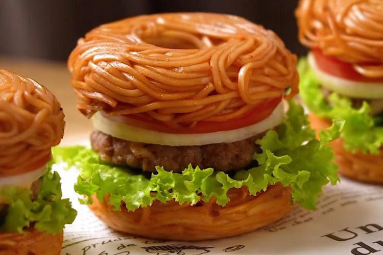 Resep Doger’ghetti, Inovasi Unik Spaghetti Burger yang Lagi Viral!