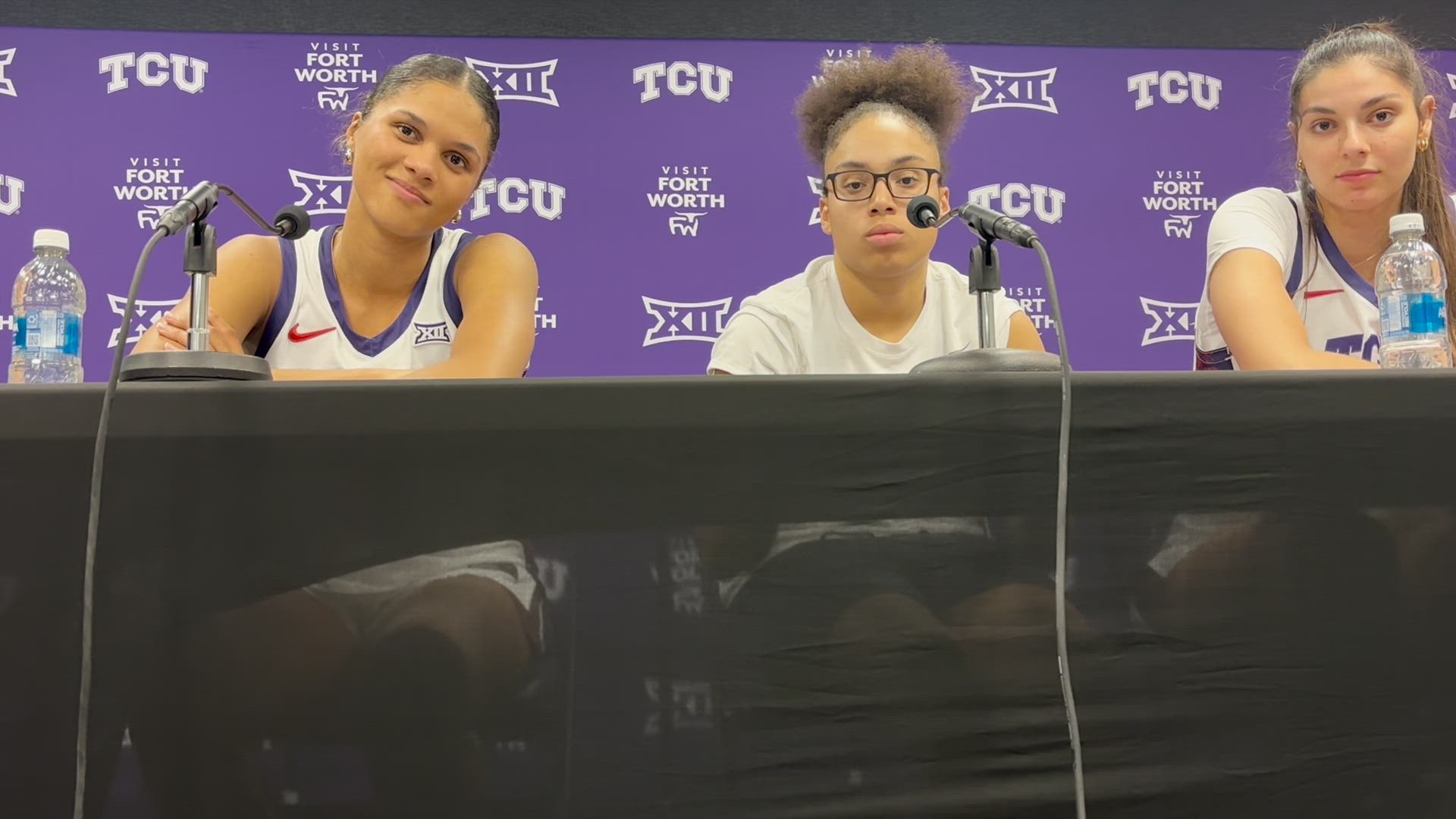 Donovyn Hunter, Olivia Miles, and Clara Silva Talk No. 17 TCU Win Over ...