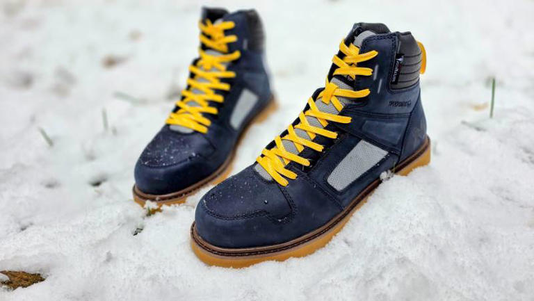 These Wolverine University of Michigan Work Boots Celebrate Maize and ...