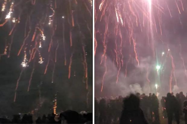 Council issues apology after firework debris ‘rains down on crowd’ at ...