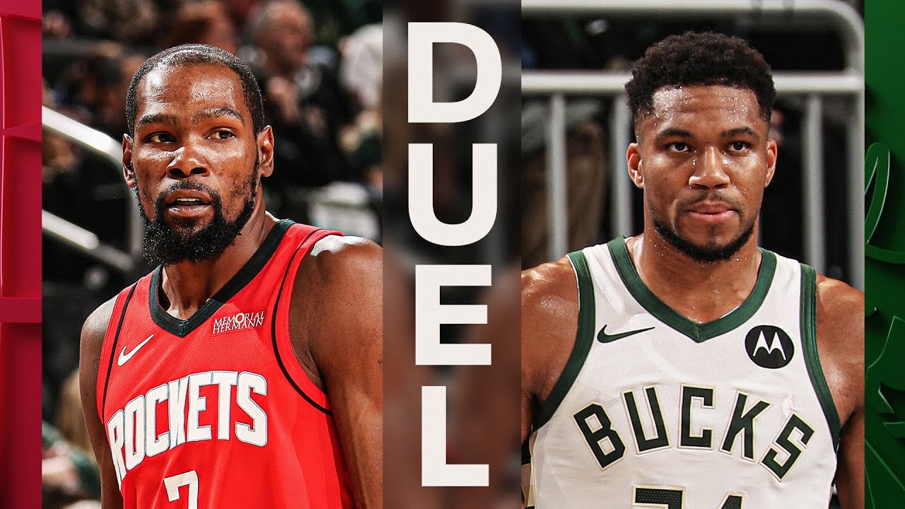 Kevin Durant remporte son duel face à Giannis, les Rockets s'imposent à ...