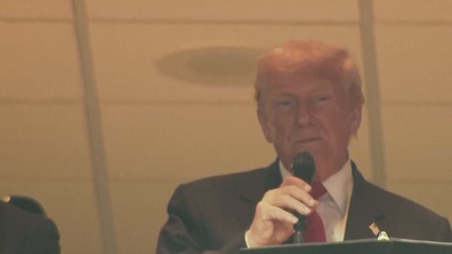 Trump booed by NFL fans when swearing in new military enlistees