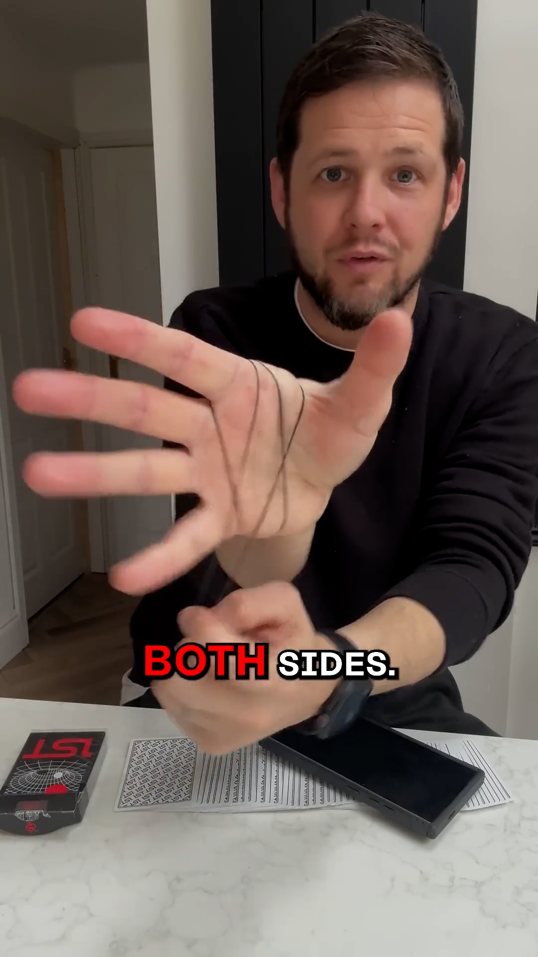 When a Band Passes Through Solid Skin