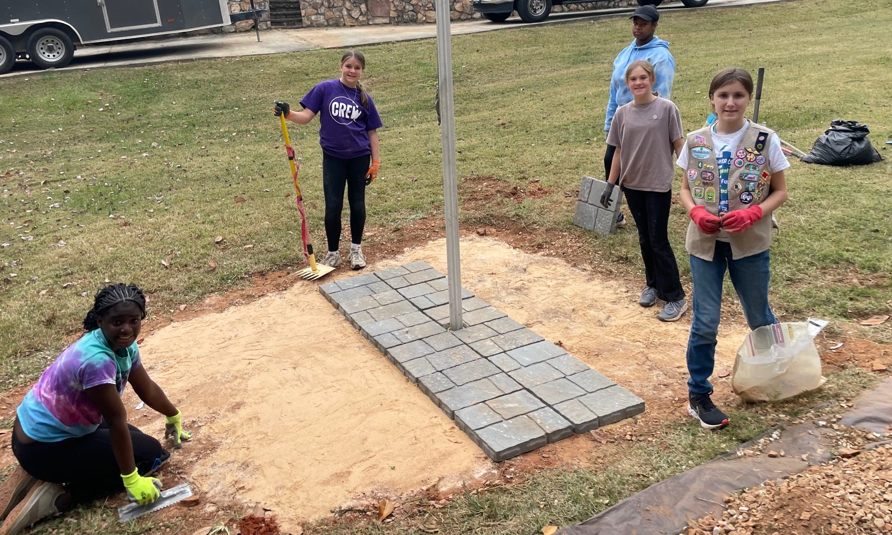 Girl Scouts make improvements at Mount Holly's Veteran's Park