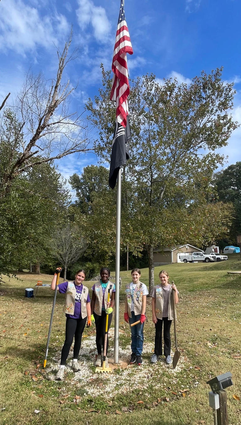 Girl Scouts make improvements at Mount Holly's Veteran's Park
