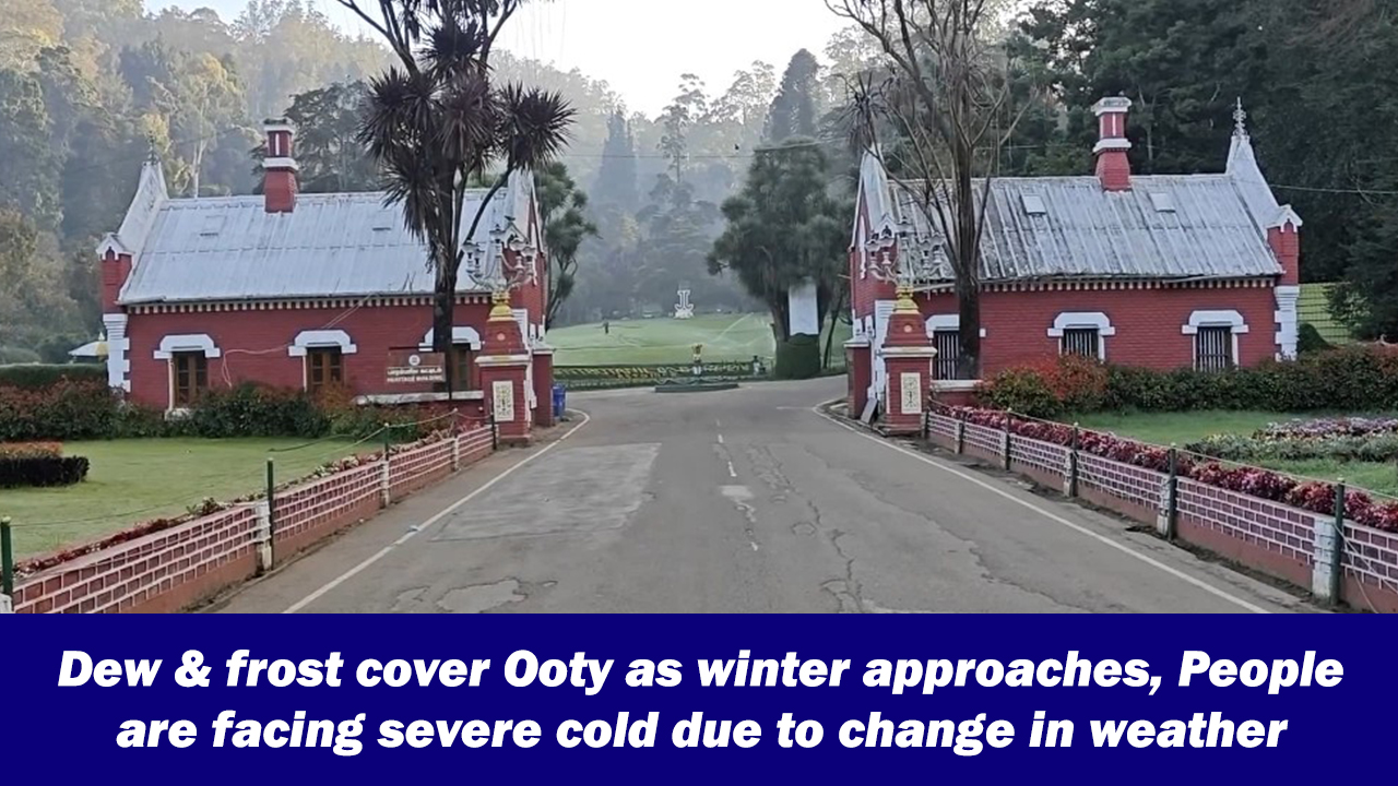 Dew & frost cover Ooty as winter approaches, People are facing severe ...