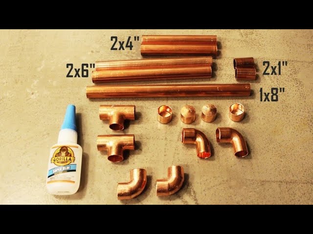 DIY copper pipe iPad stand