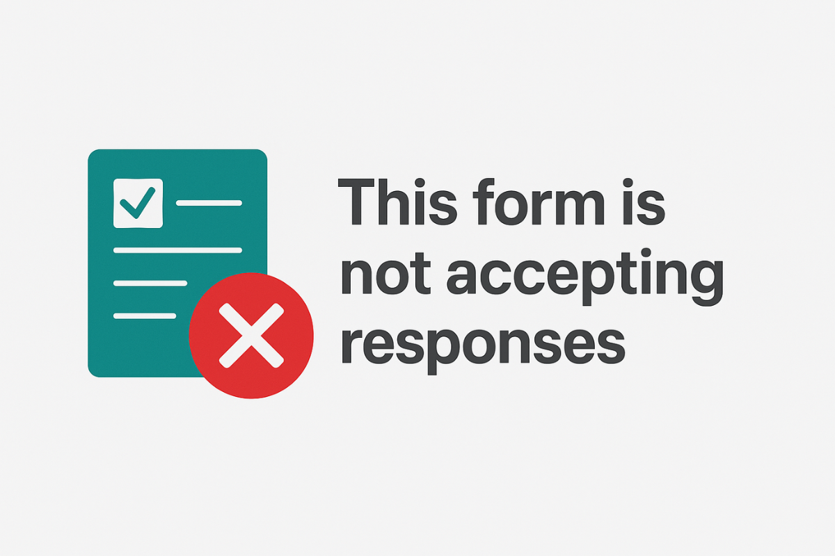 Microsoft Forms: “This form is not accepting responses”