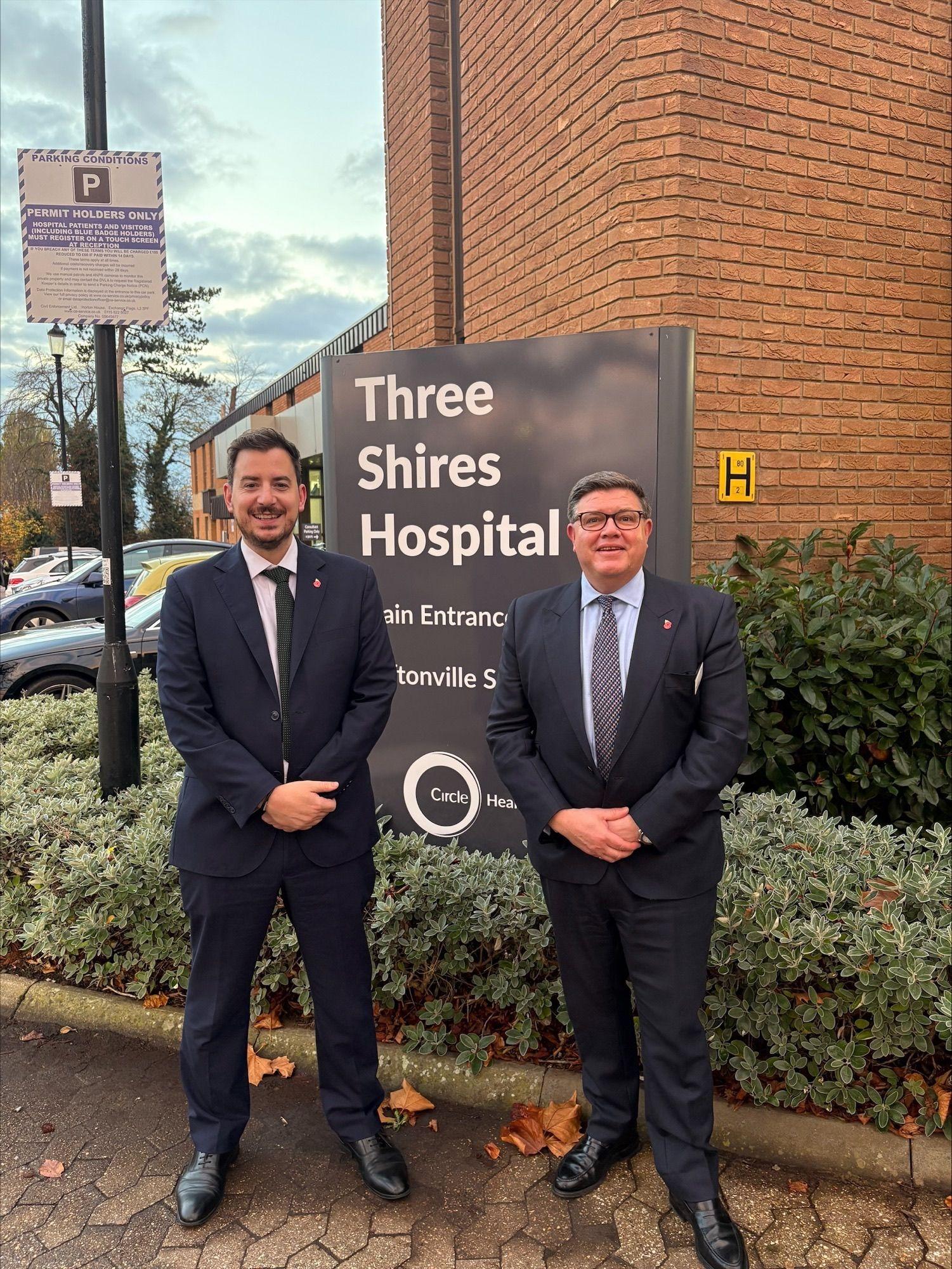 Northampton South MP praises staff at Three Shires Hospital for CQC rating