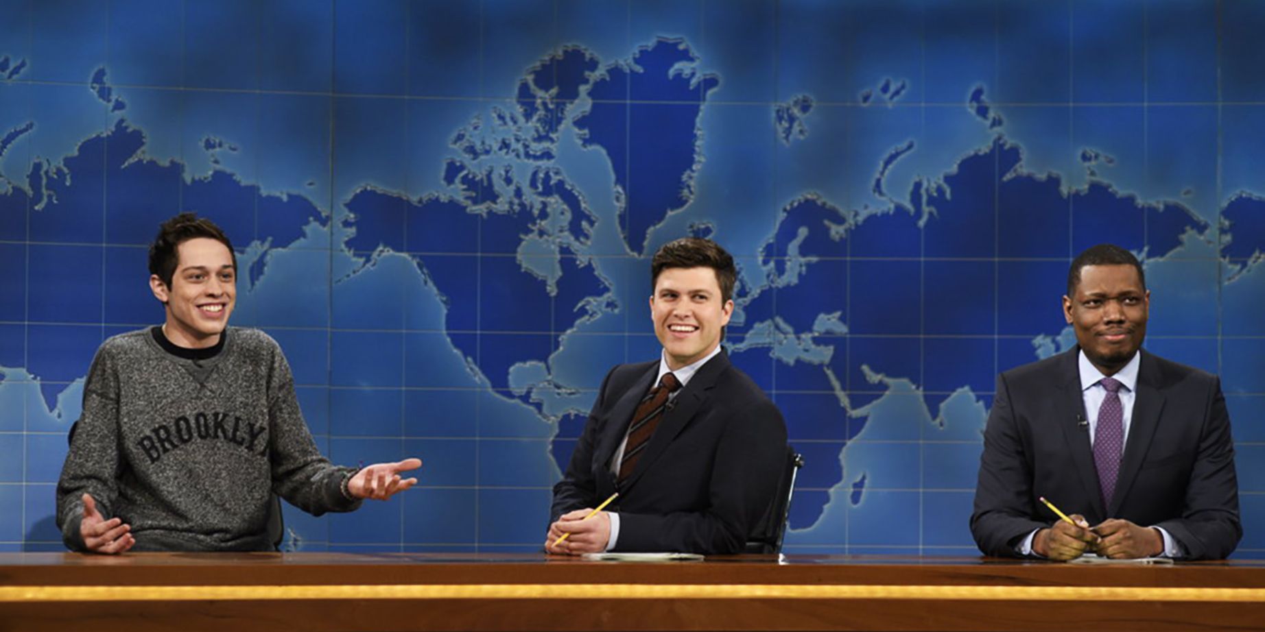 Pete Davidson Makes Saturday Night Live Return With a Jab at Lorne Michaels
