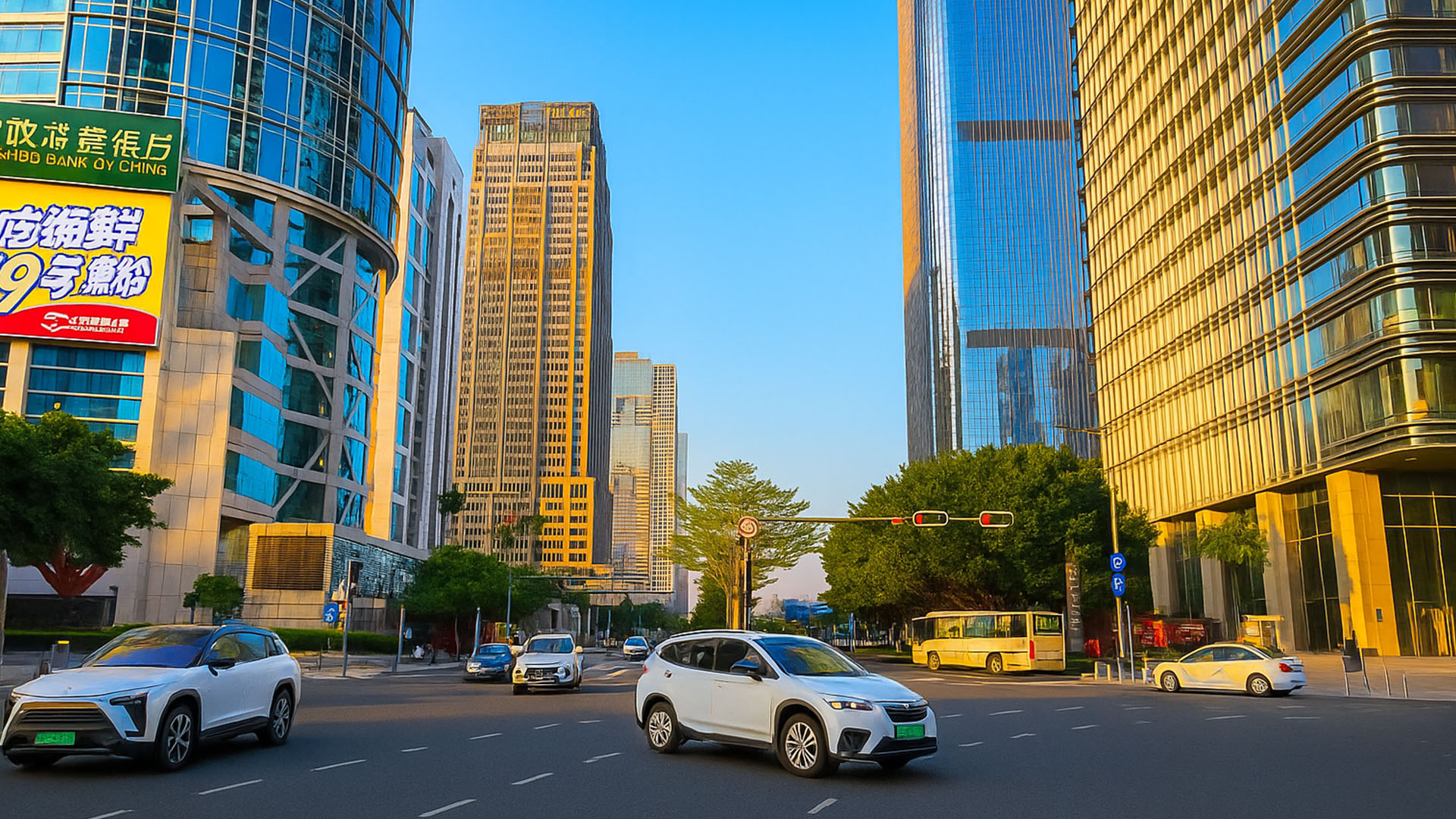 Stadssfeer in het hart van Shenzhen