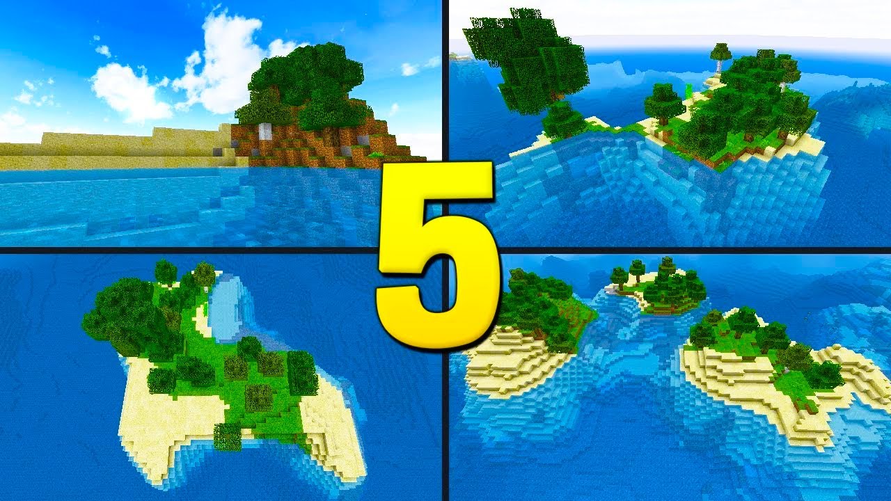 Top 5 Survival Island Seeds for Minecraft 1.12 | Best Seeds for Java ...