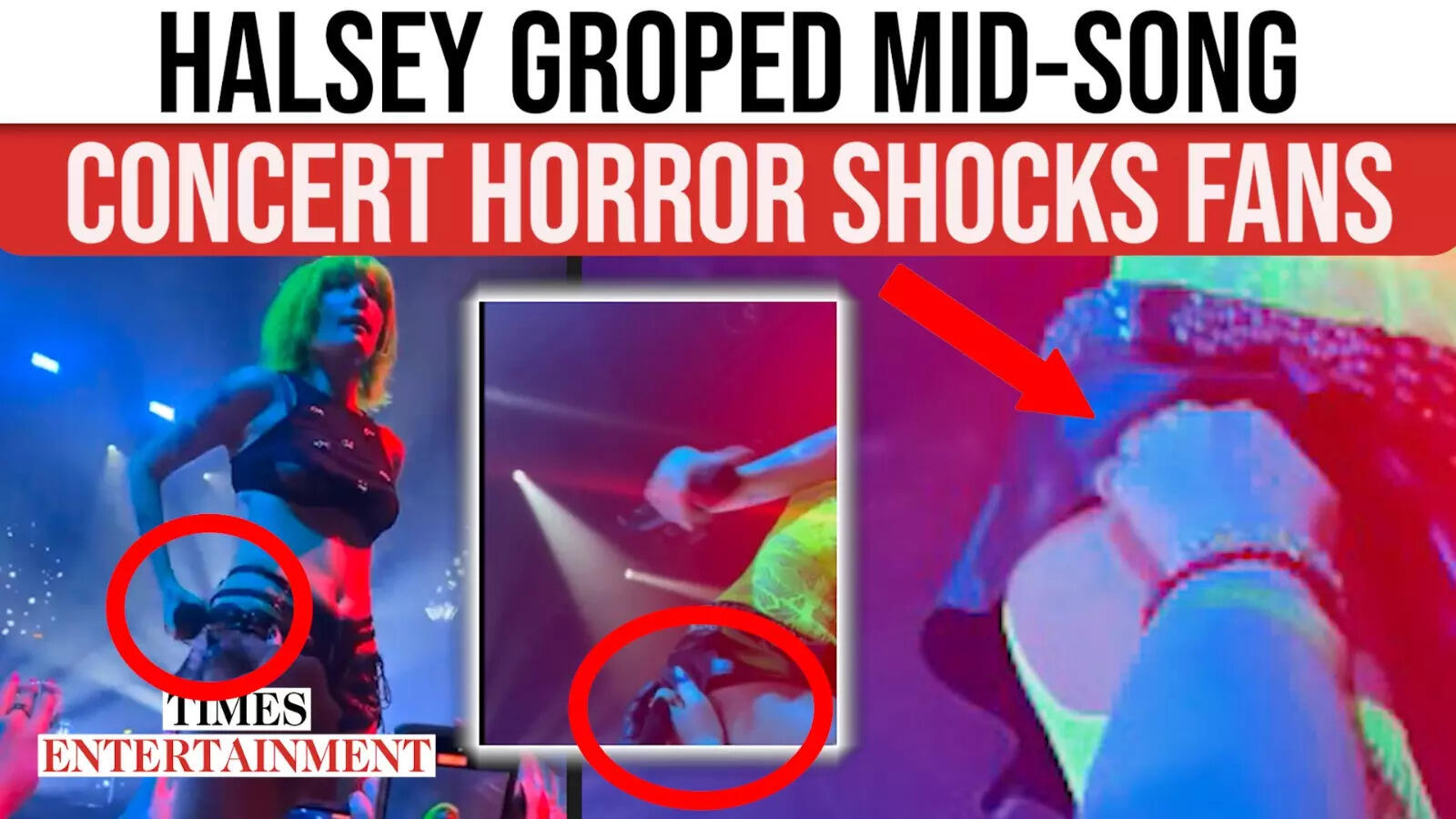 Shocker On Stage! Halsey Groped Mid-Song, Security Reacts Fast