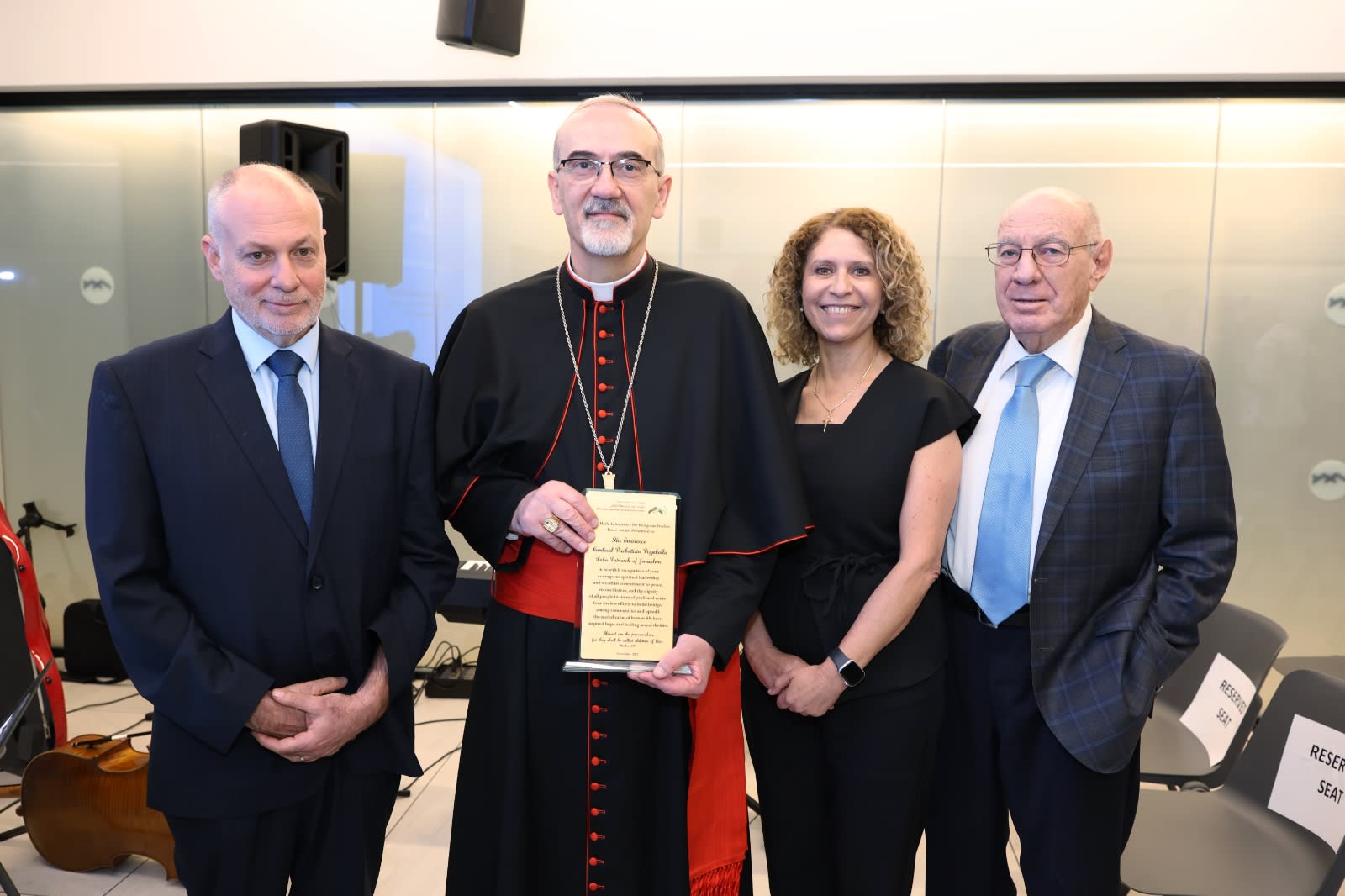 Jerusalem cardinal honored for leadership role during Gaza war