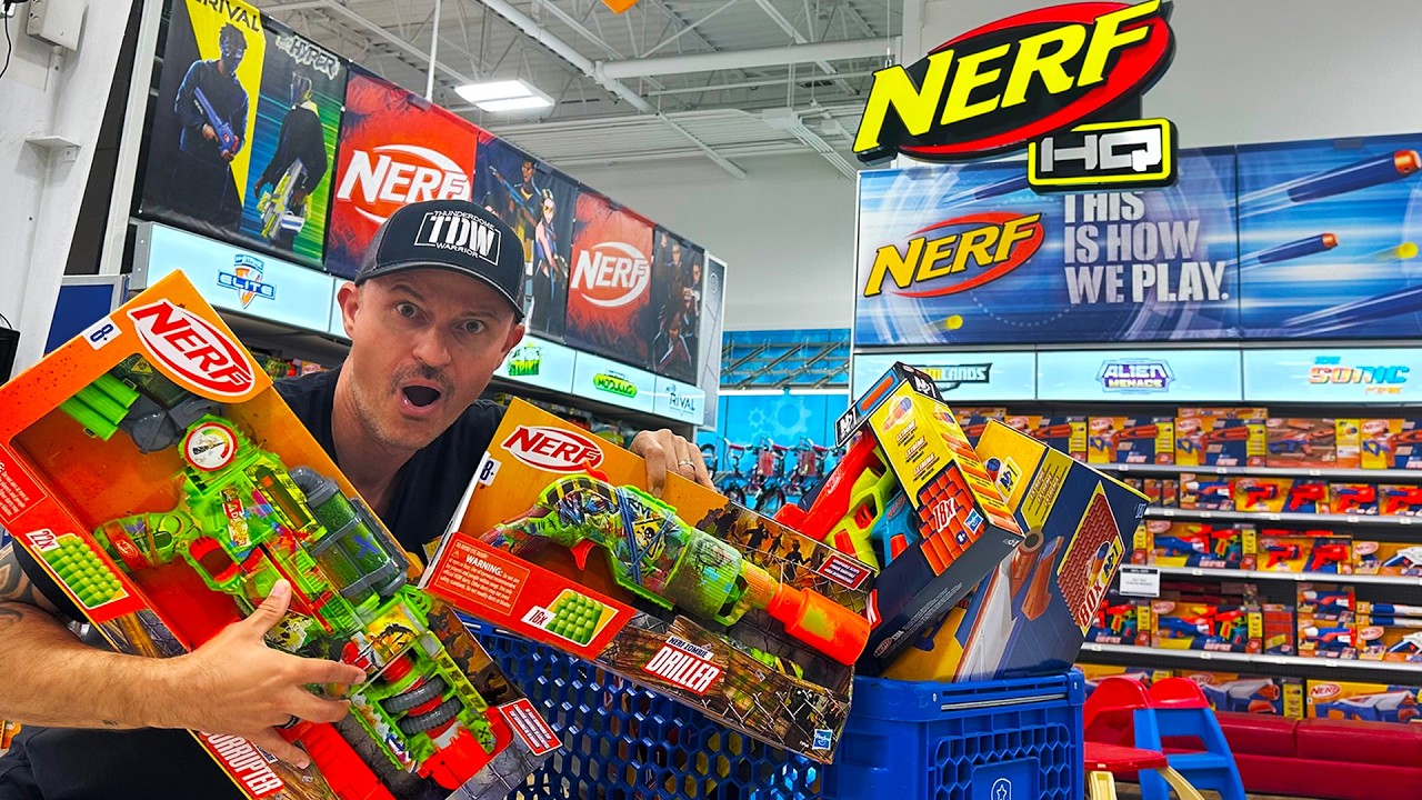 NERF GUNS at TOYS R US!