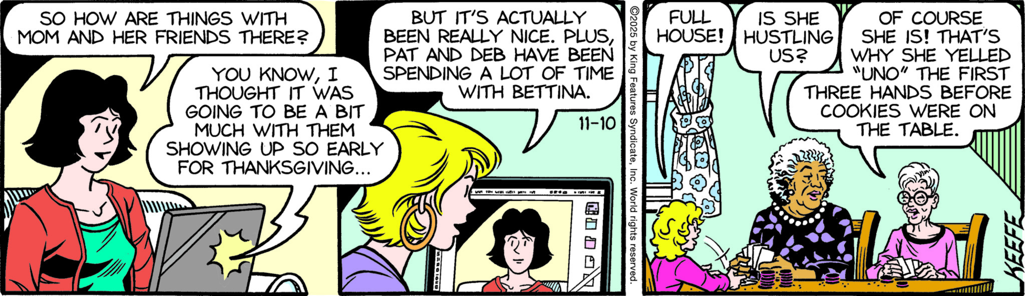 Sally Forth by Francesco Marciuliano; drawn by Jim Keefe