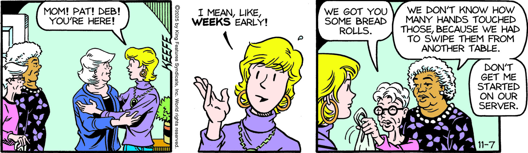 Sally Forth by Francesco Marciuliano; drawn by Jim Keefe