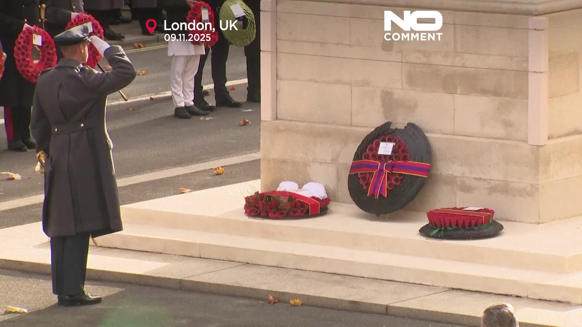 King Charles III and Prince William honour war dead in London ceremony