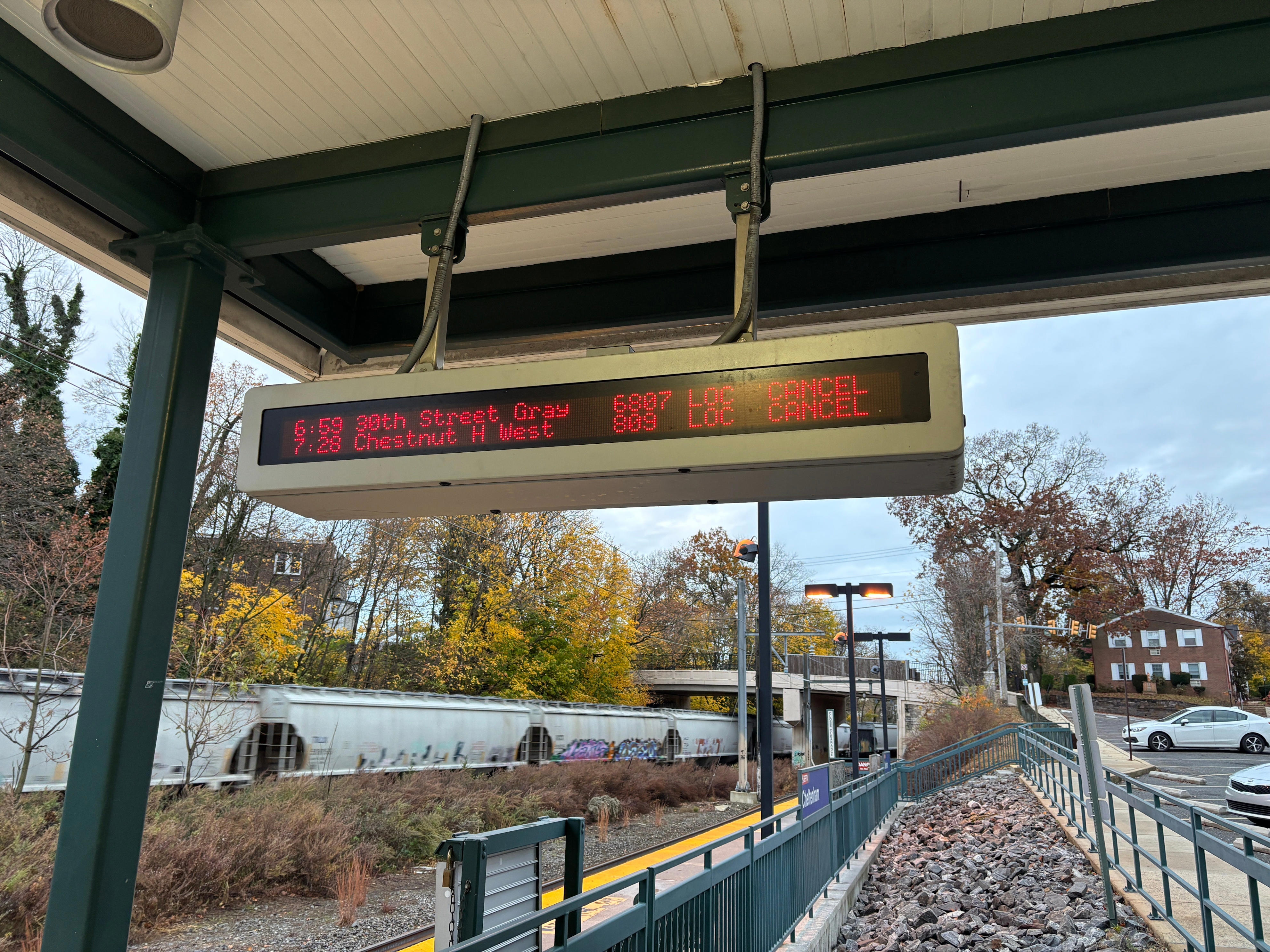 22 trains along 3 Regional Rail lines canceled Monday morning