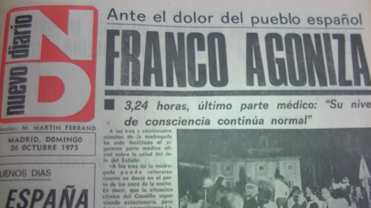 Martín Ferrand, Nuevo Diario y la agonía de Franco