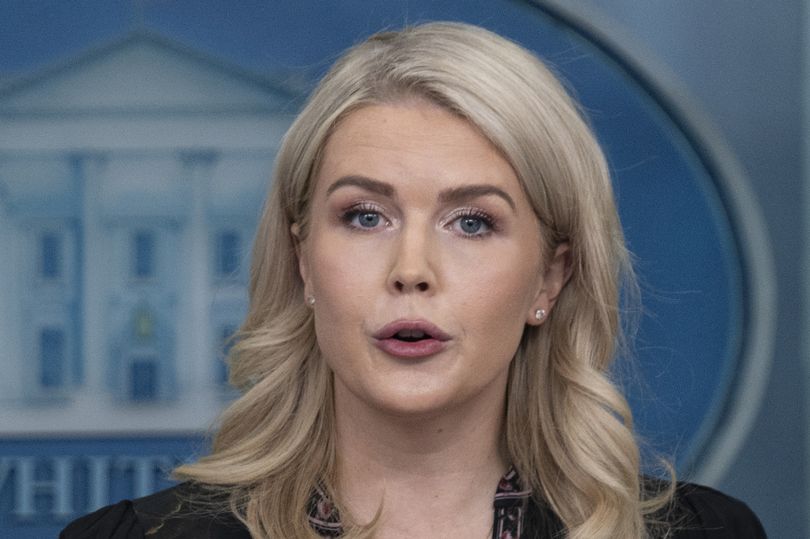 Karoline Leavitt hides husband's face in new photo after 'airbrushing ...