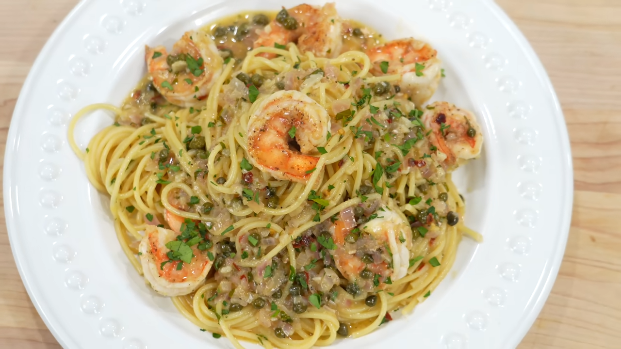 The most flavorful shrimp pasta recipe ever: shrimp scampi