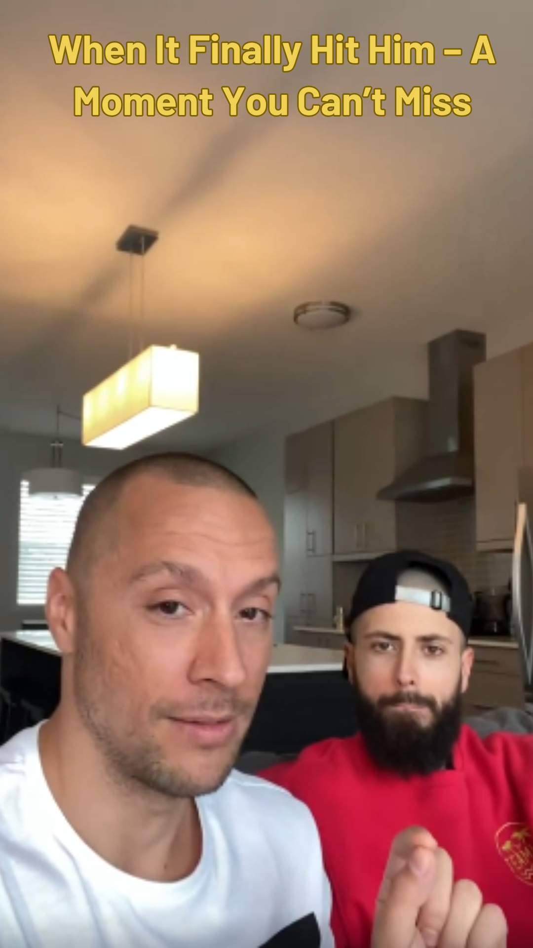 The moment it finally hit him: unforgettable reaction caught on camera