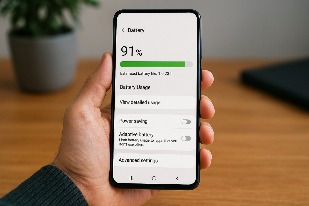 One UI: Cómo verificar y optimizar el estado de tu batería
