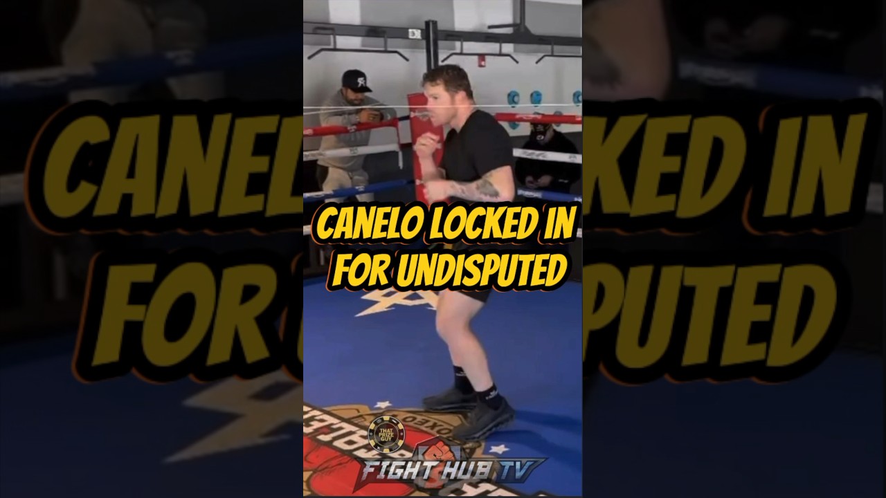 Canelo Alvarez FLEXING in camp for Scull UNDISPUTED matchup!