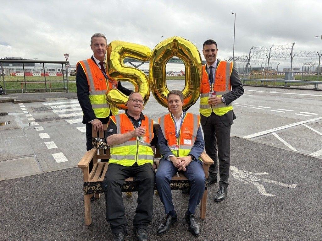 50 years of service: London Gatwick celebrates airport security officer ...