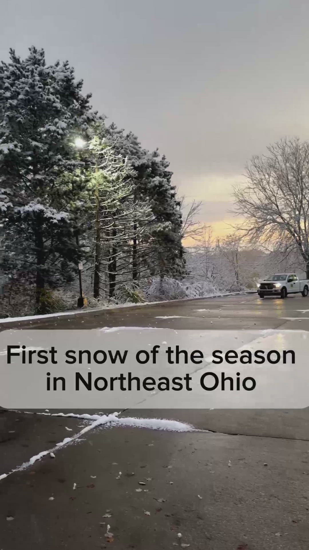 First snow of the season hits Northeast Ohio