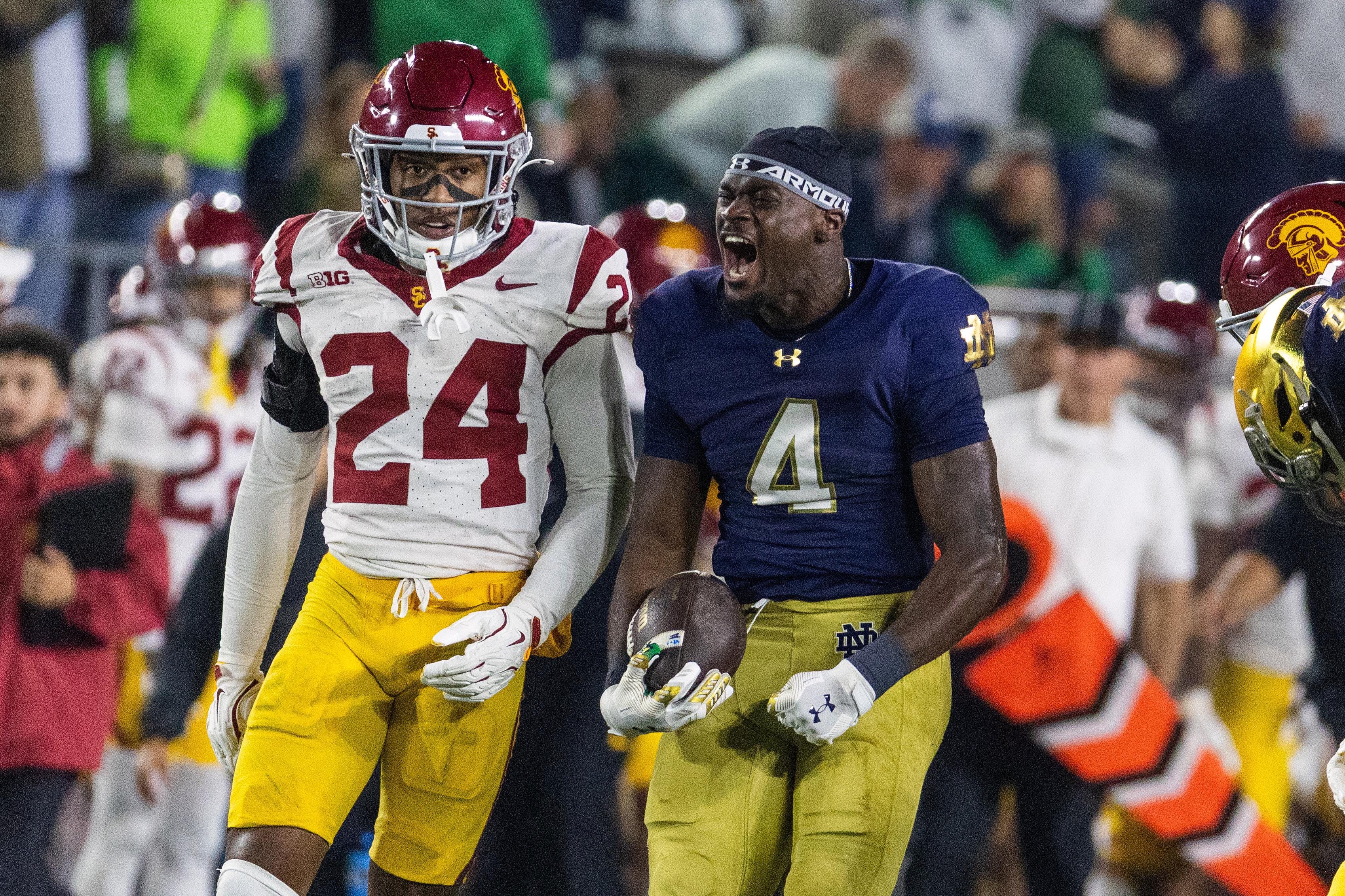 Where Notre Dame star RB Jeremiyah Love ranks nationally in rushing and scoring categories