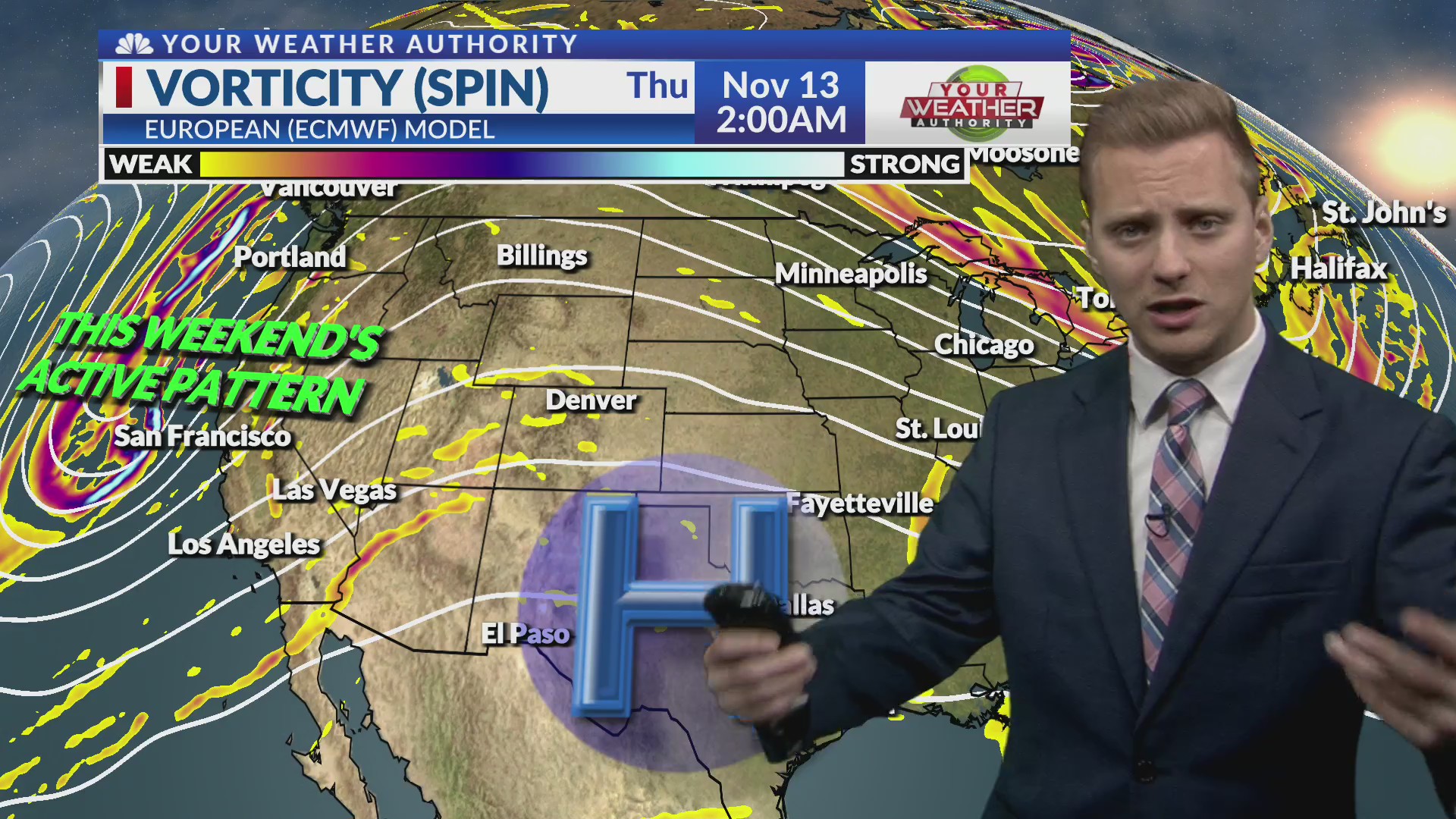 Monday, November 10 Morning Forecast - 5 a.m.
